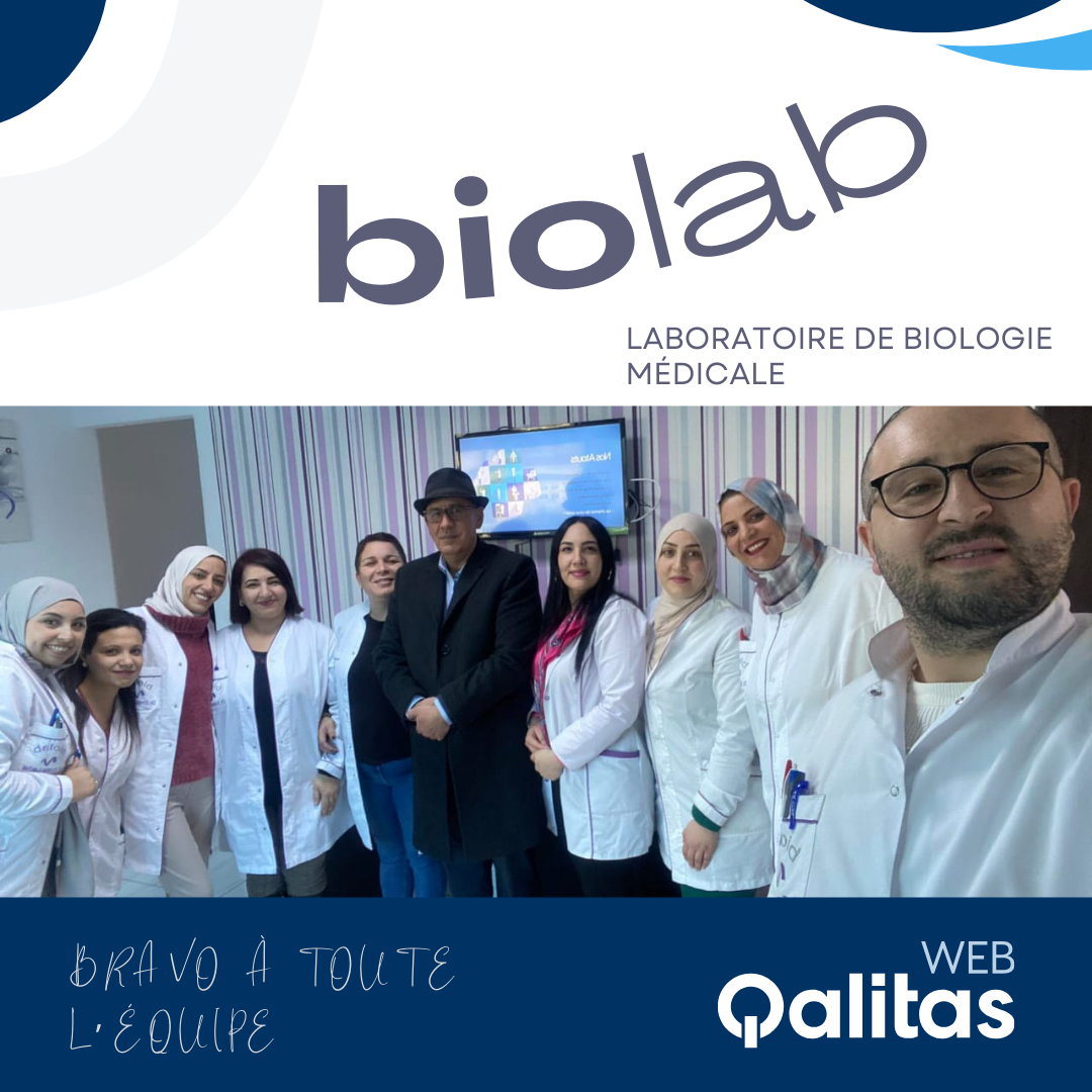 Certification de notre client BIOLAB - Qalitas